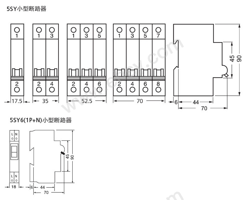 西门子/SIEMENS 5SY4 高分断微型断路器，5SY4 1P D10 5SY41108CC 售卖规格：1个【多少钱 规格参数 图片 采购】-西域