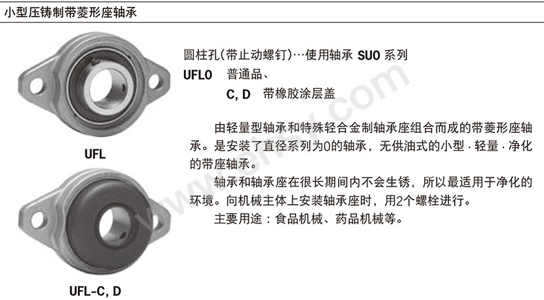 FYH 带座轴承，UFL003 售卖规格：1个【多少钱 规格参数 图片 采购】-西域