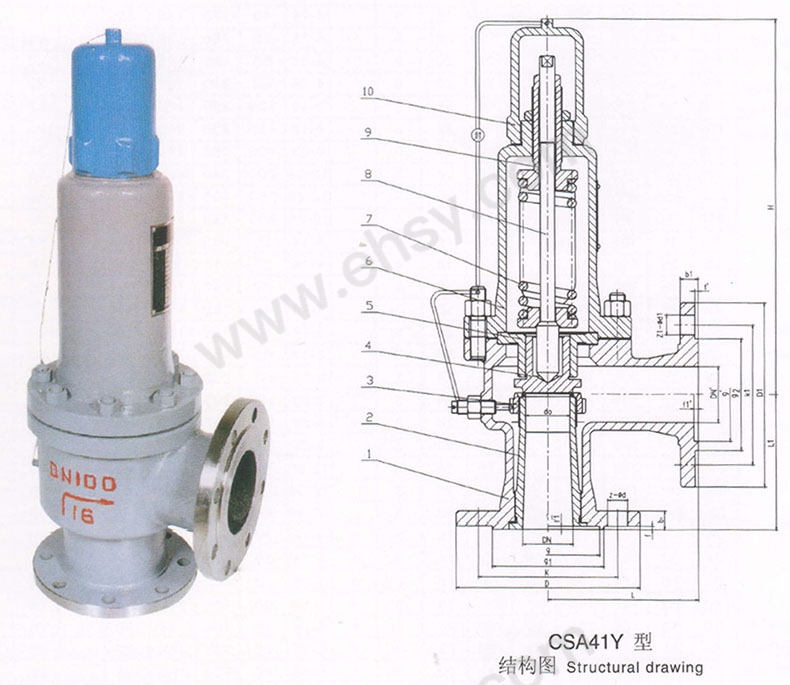 克罗斯 弹簧微启式安全阀，A41Y-100,DN100 （下单请注明介质温度及安全阀整定压力） 售卖规格：1只【多少钱 规格参数 图片 采购】-西域