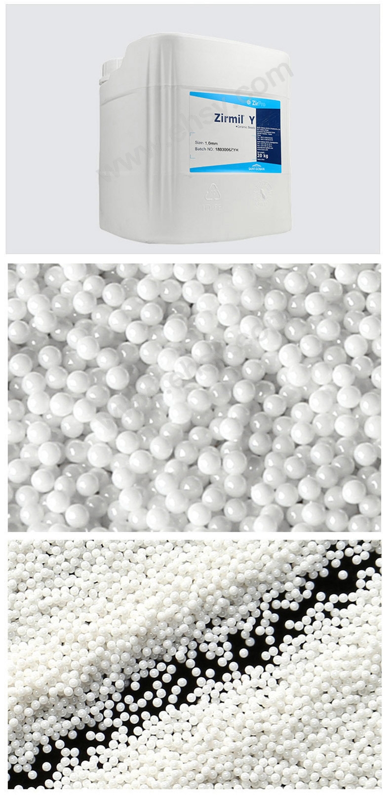 圣戈班西普 钇稳定氧化锆珠,Zirmil-Y，2.3mm，1公斤/瓶【多少钱 规格参数 图片 采购】-西域
