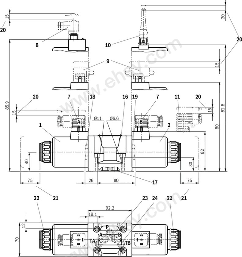 博世力士乐 电磁阀，4WE 6 J6X/EG24N9K4 R900561288 售卖规格：1个【多少钱 规格参数 图片 采购】-西域