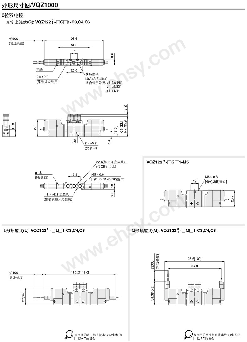 SMC 五通阀，VQZ2121-5L1-C6 售卖规格：1个【多少钱 规格参数 图片 采购】-西域