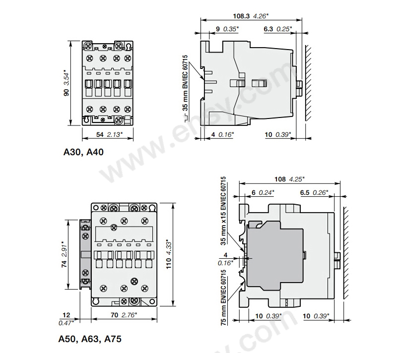 ABB 接触器，A300-30-11（AC110V50HZ/AC110-120V60HZ）【多少钱 规格参数 图片 采购】-西域