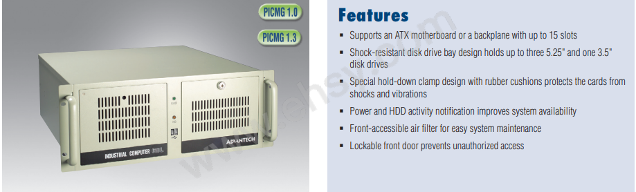 研华/Advantech 工控机，IPC-610L/AIMB -501G2/I7-2600/16G DDR3/1T HDD+128G SSD ...