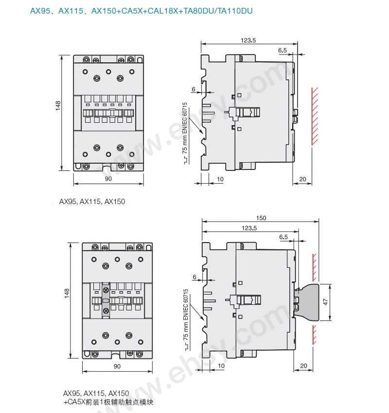 ABB 接触器，AX150-30-11（AC24V50/60HZ）【多少钱 规格参数 图片 采购】-西域