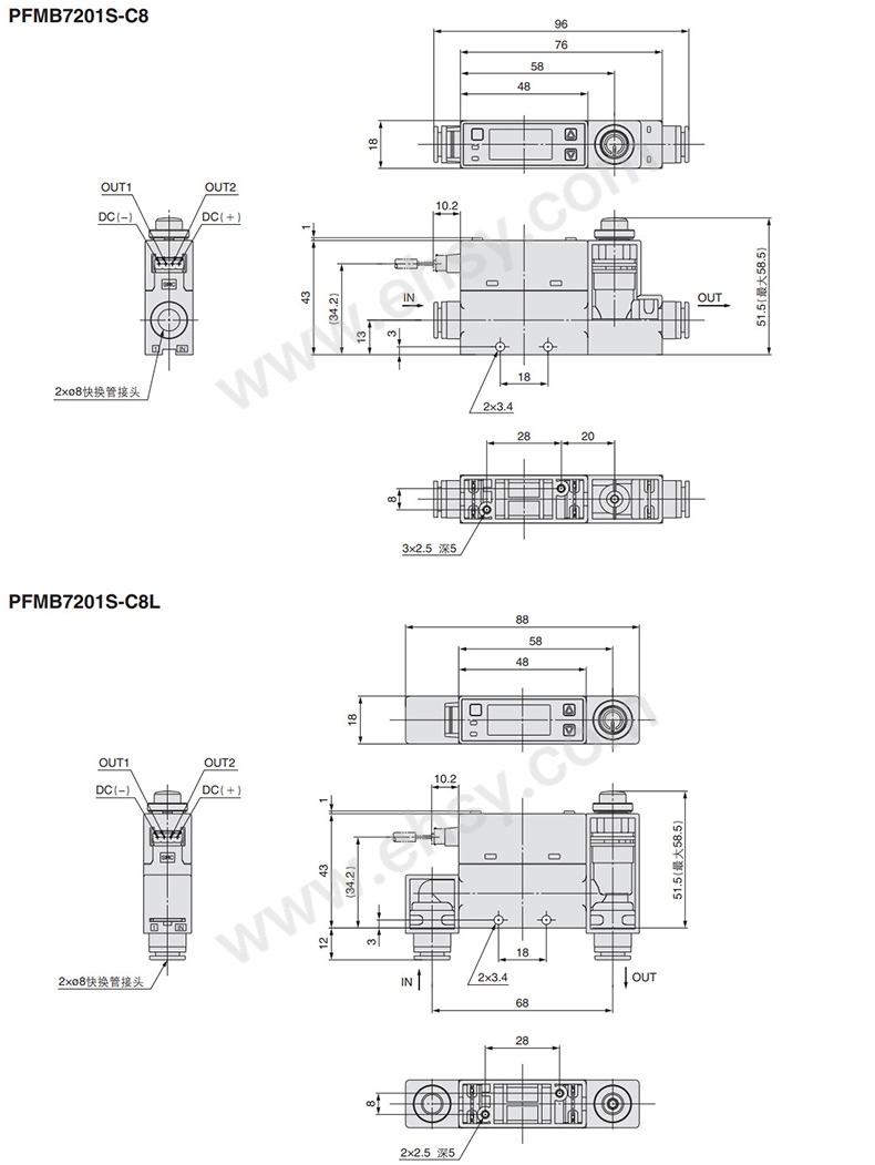 SMC 数字式流量开关，PFMB7102-04-D-R 售卖规格：1个【多少钱 规格参数 图片 采购】-西域