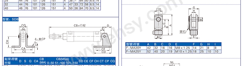 亚德客/AirTAC MA20/25气缸用前/后法兰连接板，F-MA20FA 售卖规格：1个【多少钱 规格参数 图片 采购】-西域