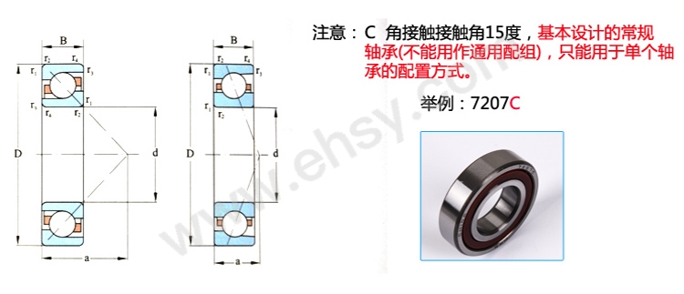 哈轴/HRB 角接触球轴承，15°接触角，7205C 售卖规格：1个【多少钱 规格参数 图片 采购】-西域
