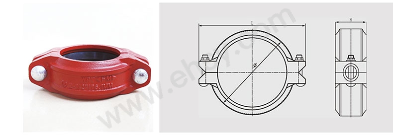 潍通 沟槽管件刚性卡箍，89mm，DN80，材质：球墨铸铁【多少钱 规格参数 图片 采购】-西域