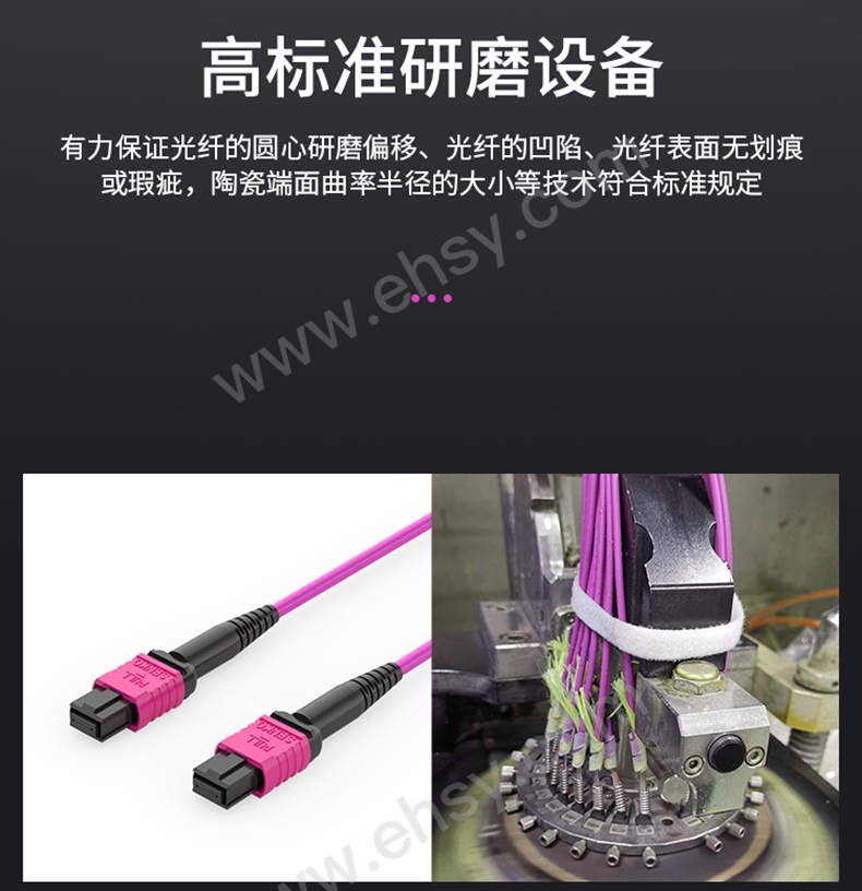 海乐 多模万兆MPO-MPO 8芯光纤跳线，MPO-MTA8-30M OM4 40G/100G模块用跳纤 30米 售卖规格：1条【多少钱 规格 ...