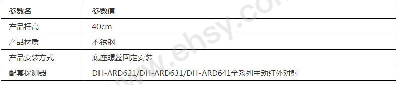 大华 DHC 主动红外对射T型配套支架（艾礼安150米红外对射探测器），DH-ARA36T-非ROHS【多少钱 规格参数 图片 采购】-西域