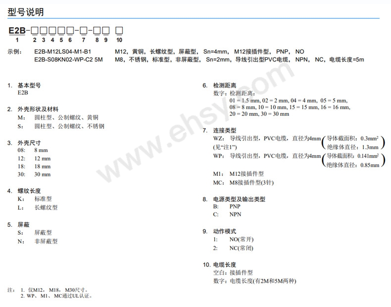 欧姆龙 接近开关，E2B-M30LN30-WZ-C1【多少钱 规格参数 图片 采购】-西域