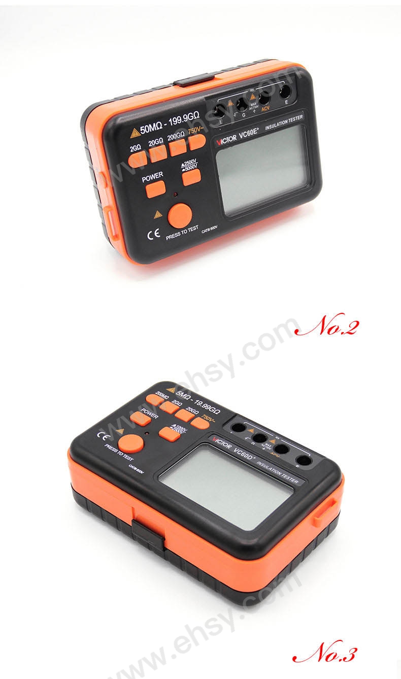 胜利仪器/VICTOR 绝缘电阻测试仪，VC60D+ 售卖规格：1个【多少钱 规格参数 图片 采购】-西域