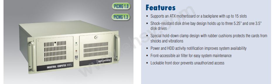 研华/Advantech 工控机，IPC-610L/AIMB-701VG/I5-2400/8G/128G SSD /1T HDD/KB+MS ...