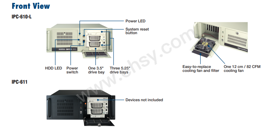 研华/Advantech 工控机，IPC-610L/AIMB-701VG/I5-2400/8G/128G SSD /1T HDD/KB+MS ...