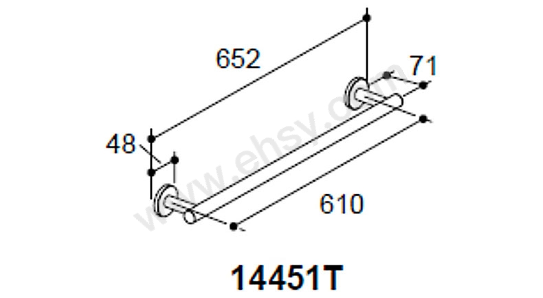科勒 毛巾杆，K-14451T-RGD 斯蒂尼24" 售卖规格：1个【多少钱 规格参数 图片 采购】-西域