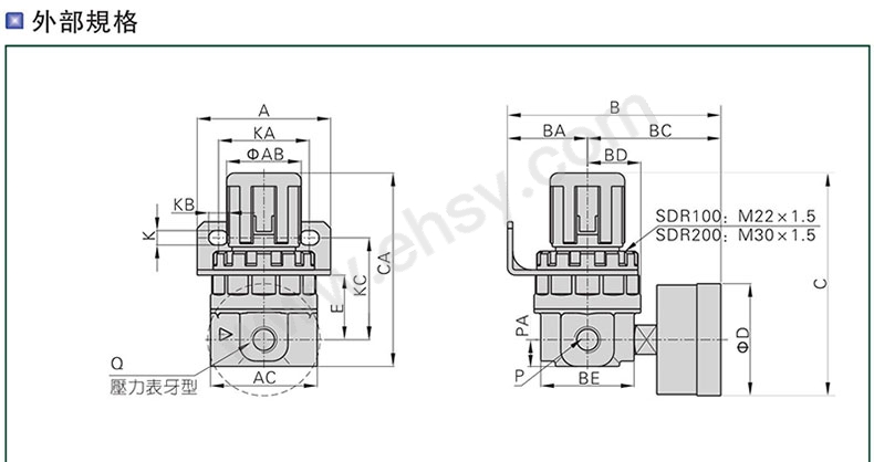 亚德客/AirTAC 减压阀，SDR100-06-L-1 售卖规格：1个【多少钱 规格参数 图片 采购】-西域