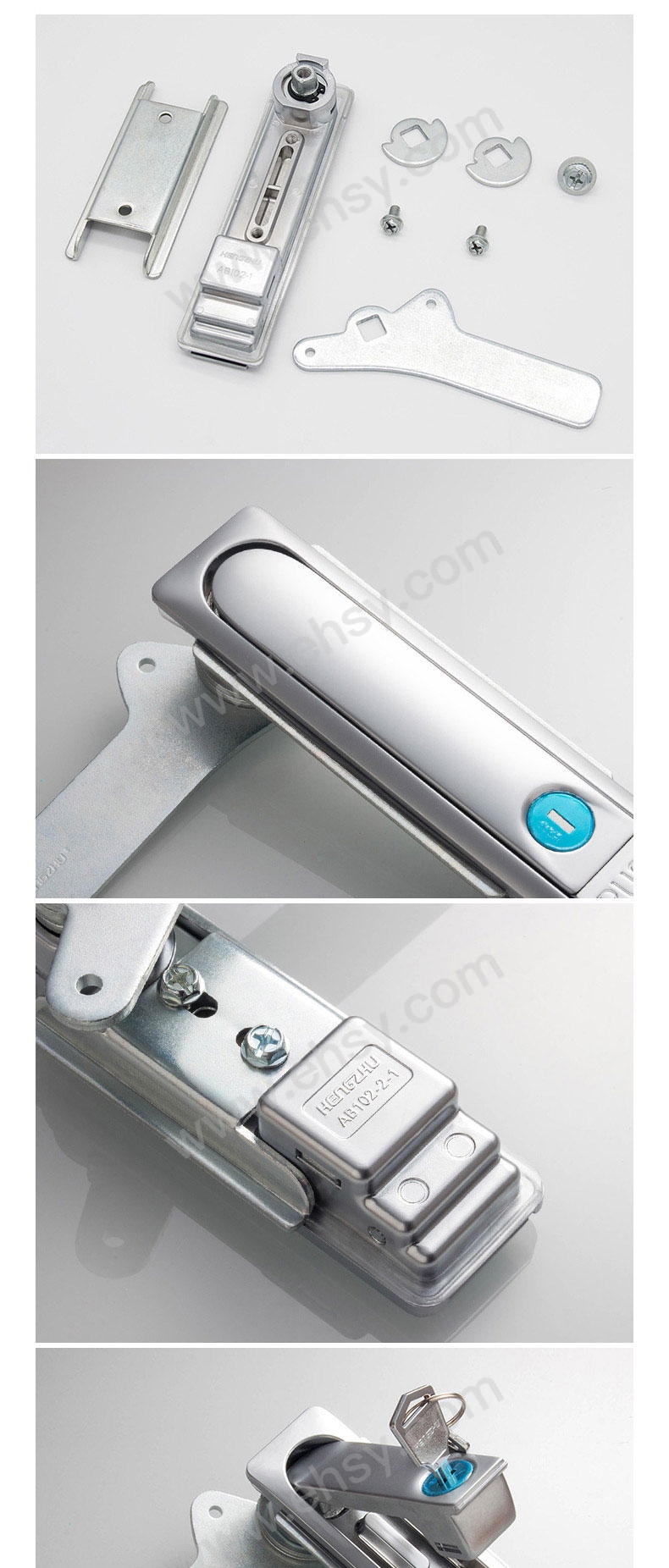 恒珠 平面锁，AB102-1-1，镀沙铬【多少钱 规格参数 图片 采购】-西域