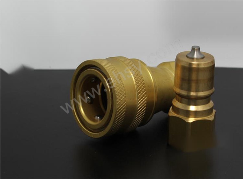 谦华智科 KZD黄铜开闭式双自封液压油管快速快换快插接头，KZD-02-SF-ZG1/4，SF母头，内丝螺纹ZG2分 售卖规格：1个【多少钱 ...