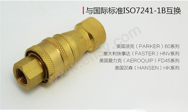 谦华智科 KZD黄铜开闭式双自封液压油管快速快换快插接头，KZD-02-SF-ZG1/4，SF母头，内丝螺纹ZG2分 售卖规格：1个【多少钱 ...