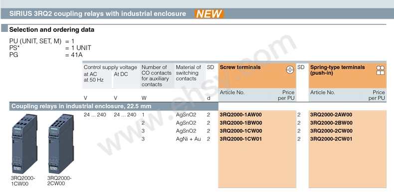 西门子/SIEMENS 3RQ 耦合继电器，3RQ3018-1AB00 3RQ30181AB00 售卖规格：1个【多少钱 规格参数 图片 采购】-西域