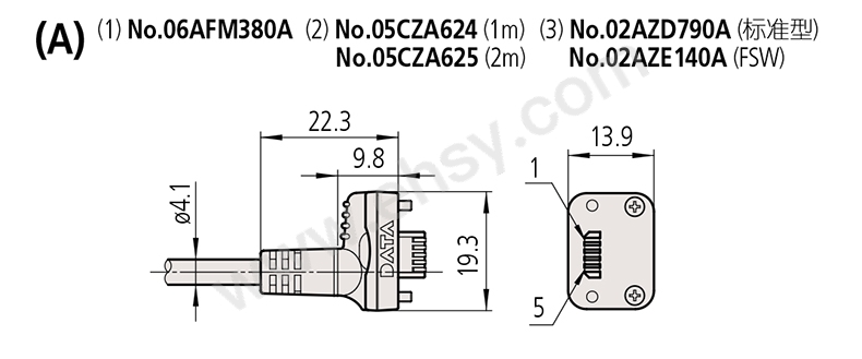 三丰 SPC连接电缆，06AFM380A【多少钱 规格参数 图片 采购】-西域