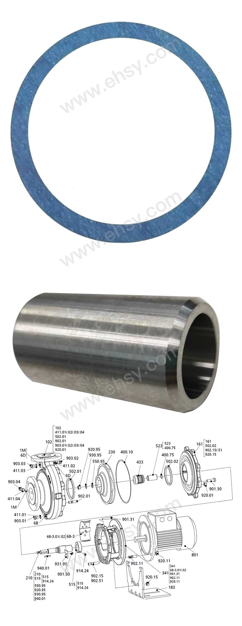 凯士比/KSB 轴套备件包，S-WS25，适用ETB 50/65/80/100 售卖规格：1盒【多少钱 规格参数 图片 采购】-西域