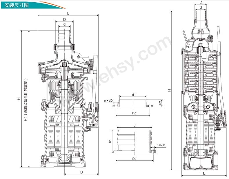 新界 QY-S系列全不锈钢304充油式潜水电泵，QY40-16-3S 标配电缆8米 软管连接 售卖规格：1台【多少钱 规格参数 图片 采购】-西域