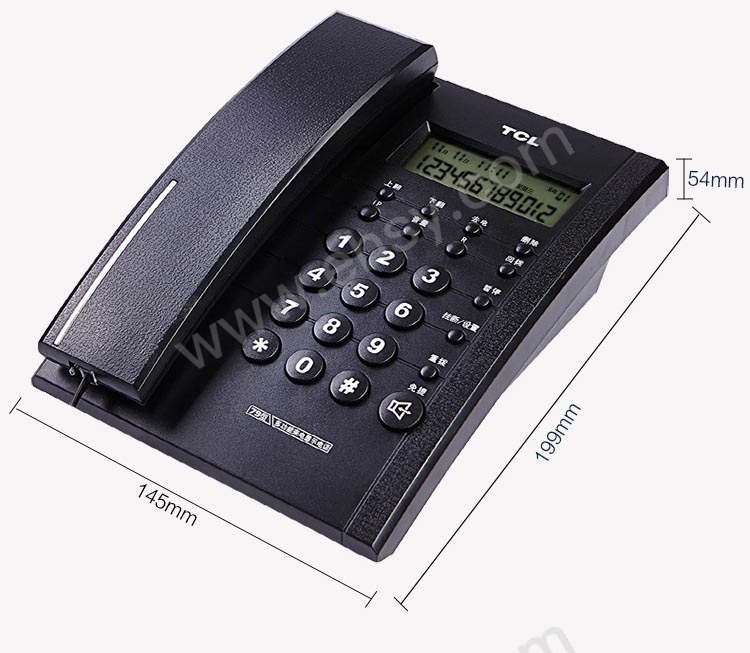 TCL 电话机，HCD868（79）TD（黑色） 售卖规格：1台【多少钱 规格参数 图片 采购】-西域