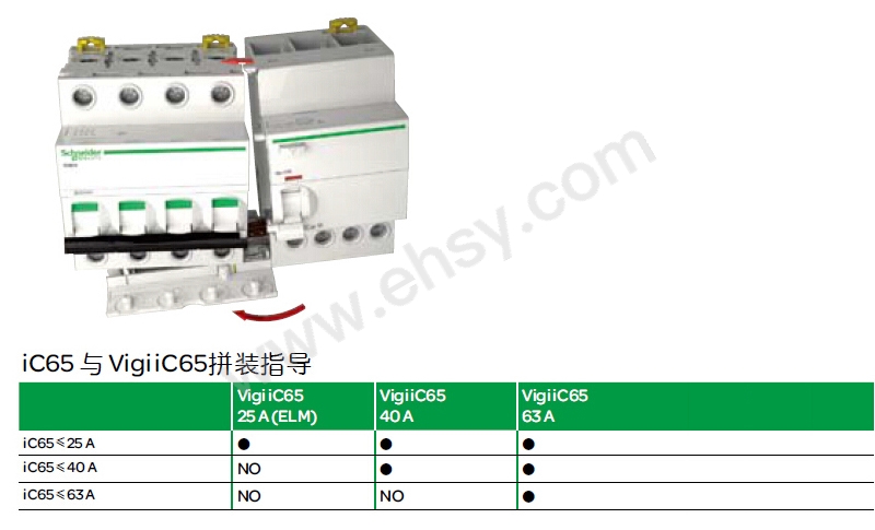 施耐德Schneider 微型断路器附件，Acti9 Vigi iC65 ELE 4P 63A 30mA A-type，A9V08463【多少 ...