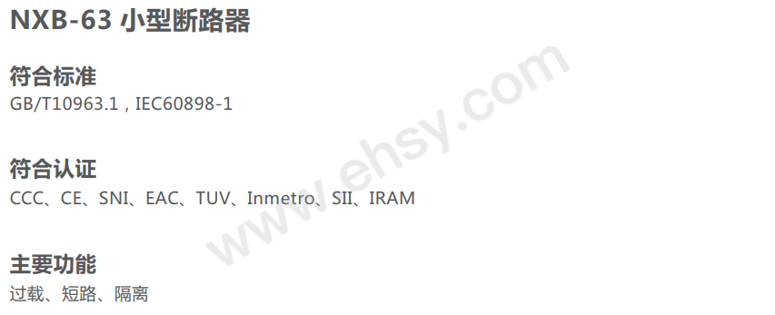 正泰/CHINT 微型剩余电流保护断路器，NXBLE-63 2P C63 30mA A型 6kA NXBLE-63 2P 63A C型 ...