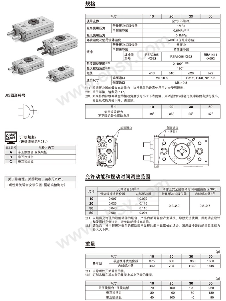 SMC 摆台，MSQ10A 齿轮齿条式,基本型 售卖规格：1个【多少钱 规格参数 图片 采购】-西域