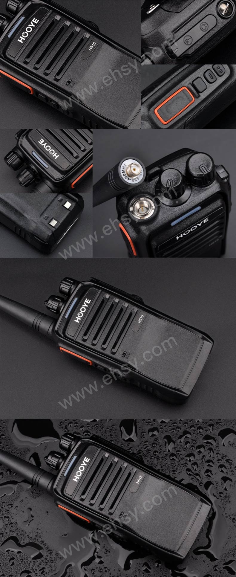 豪艺/HOOYE 模拟对讲机，H515 大功率远距离户外无线对讲机 售卖规格：1台【多少钱 规格参数 图片 采购】-西域