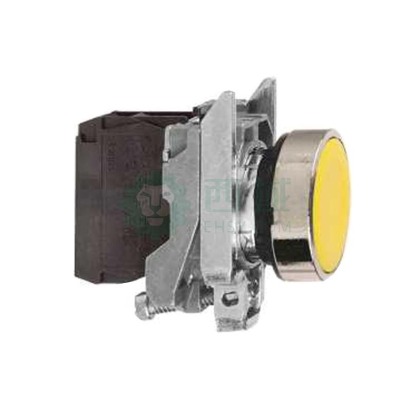 施耐德Schneider 金属按钮，XB4BA51 黄色 平头 1NO（ZB4BZ101+ZB4BA5）【多少钱 规格参数 图片 采购】-西域