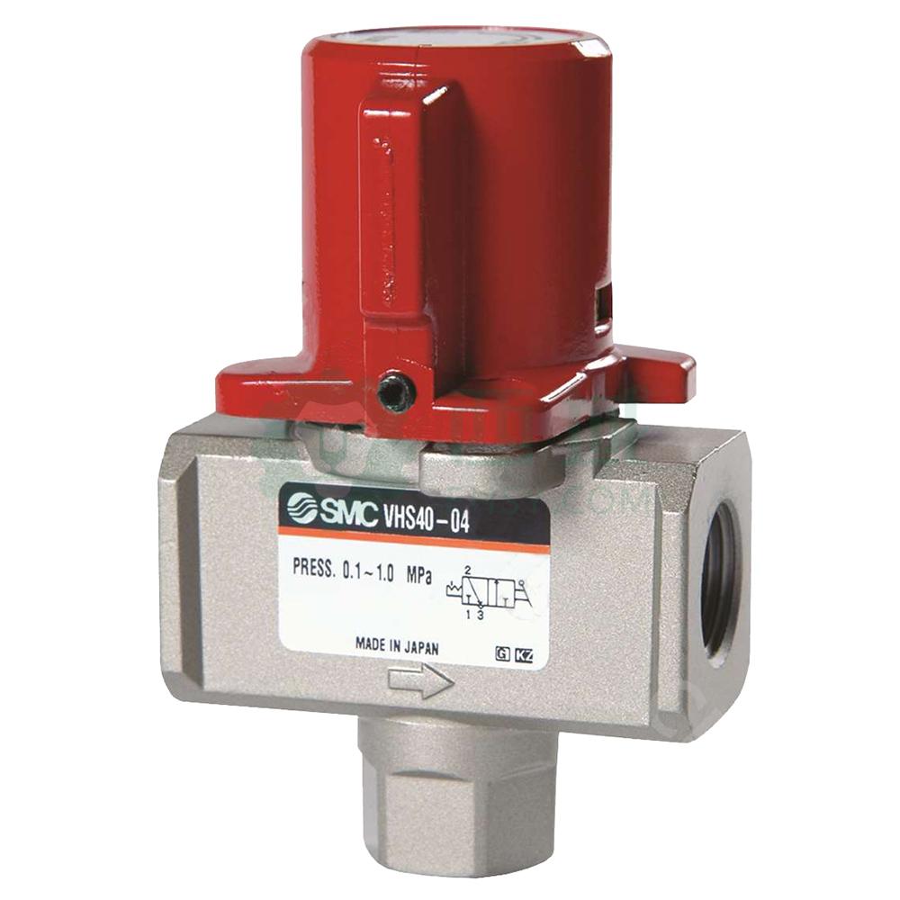 SMC 3通手动阀，带锁孔的残压释放，VHS40-04A【多少钱 规格参数 图片 采购】-西域