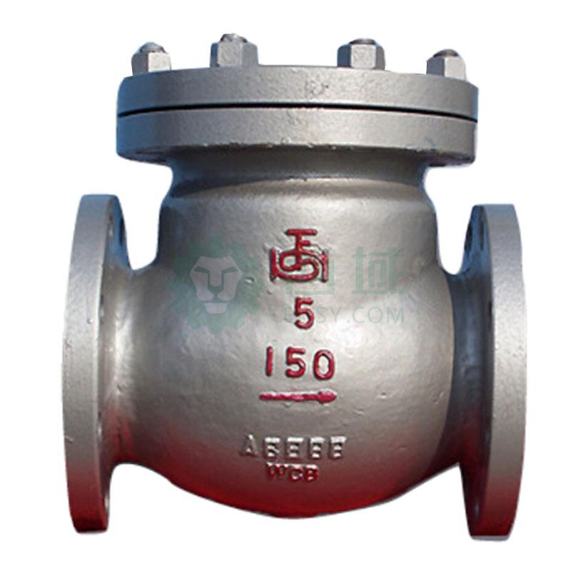 上海阀门厂 碳钢法兰旋启式止回阀，H44H-25C，DN100 阀体:WCB，阀芯：WCB 售卖规格：1个【多少钱 规格参数 图片 采购】-西域