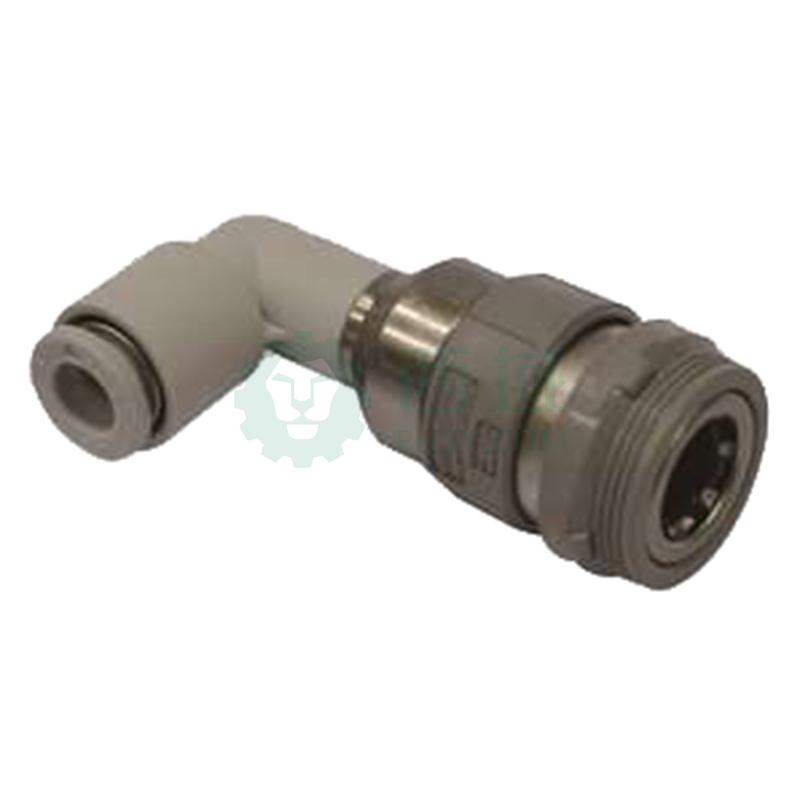 SMC带单向阀热塑弯头型插座，接管外径6mm，KK2S-06L，按5的倍数售卖【多少钱 规格参数 图片 采购】-西域