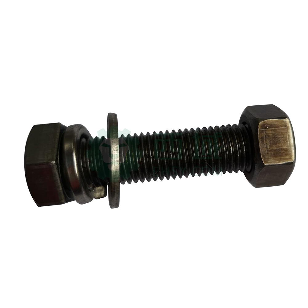 4.8级GB5781全牙外六角螺栓带加厚螺母平垫弹垫，M20-2.5*55，本色，70套/箱【多少钱 规格参数 图片 采购】-西域