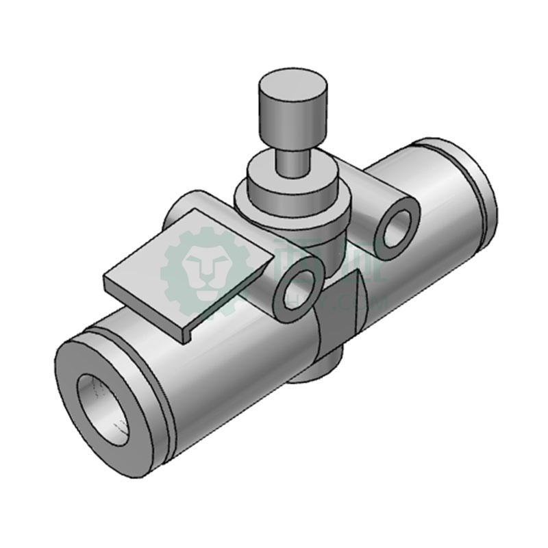 SMC直通型流量控制阀，带快换接头，圆形螺母，AS1002F-04-J【多少钱 规格参数 图片 采购】-西域
