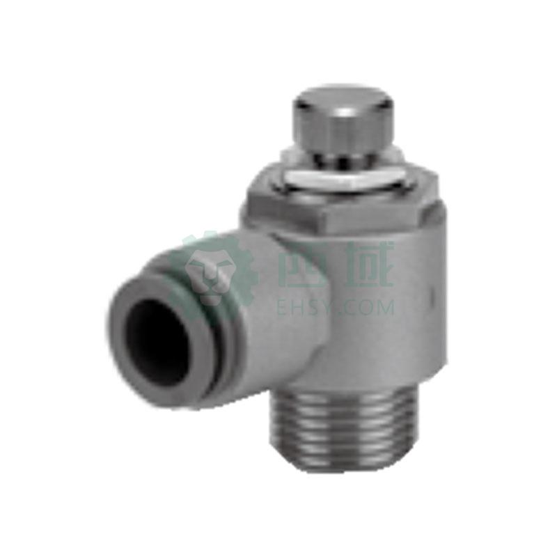 SMC排气型流量控制阀，金属阀体，带快换接头，AS2201-01-F06S【多少钱 规格参数 图片 采购】-西域