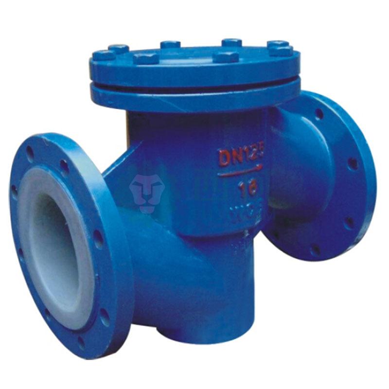 远大阀门 铸钢衬氟法兰止回阀，H41F46-10C，DN40，WCB体，FEP密封【多少钱 规格参数 图片 采购】-西域