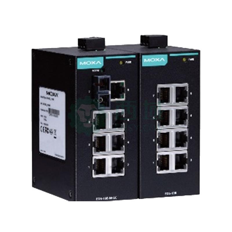 摩莎Moxa 8口全千兆非网管型工业以太网交换机包含两个combo端口，EDS-G308-2SFP【多少钱 规格参数 图片 采购】-西域