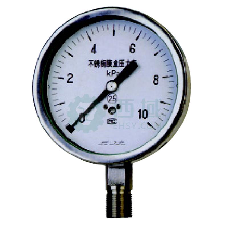 天仪 膜盒压力表，YE-100B φ100 0-10KPa M20*1.5【多少钱 规格参数 图片 采购】-西域