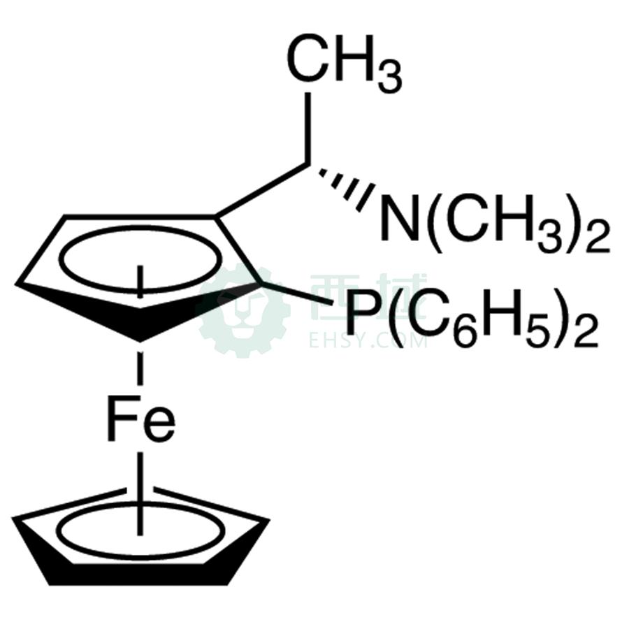 梯希爱/TCI (S)-N,N-二甲基-1-[(R)-2-(二苯基膦基)二茂铁基]乙胺，D2536-100MG CAS:55650-58-3 ...