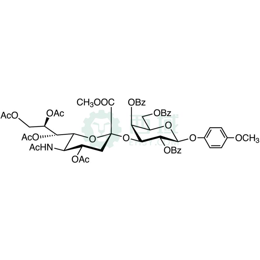 梯希爱 CAS：1858223-85-4，Neu5Ac[1Me,4789Ac]α(2-3)Gal[246Bz]-β-MP，>95.0% ...