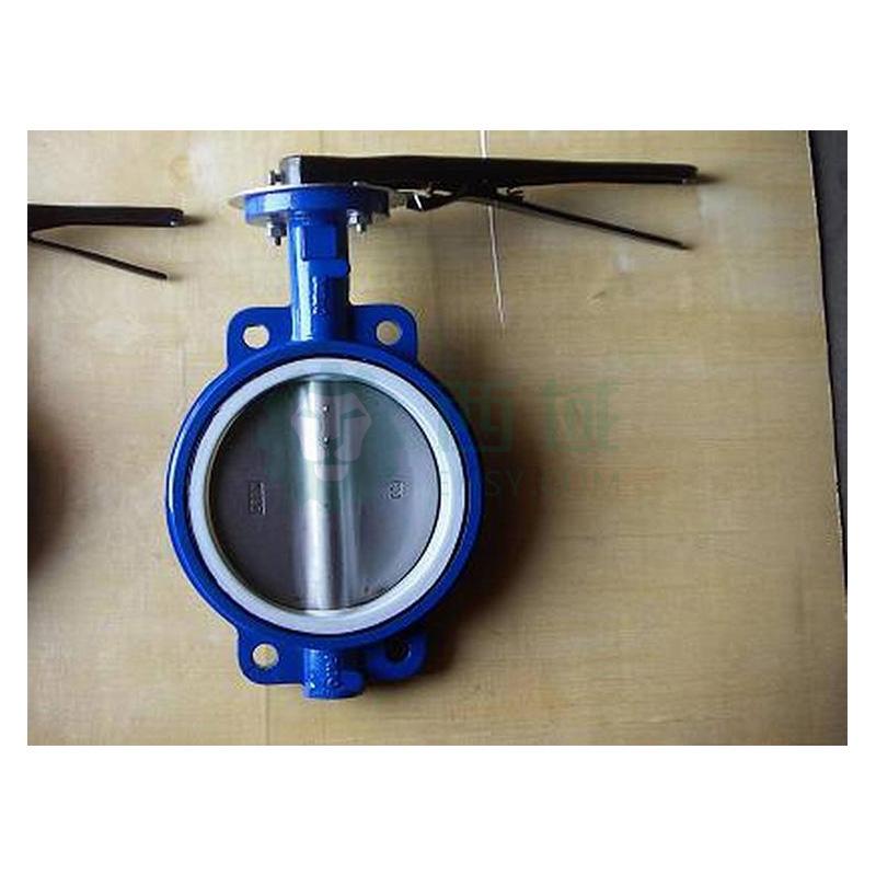 日高 四氟密封手柄对夹蝶阀，D71F-10，DN125（304阀板）【多少钱 规格参数 图片 采购】-西域