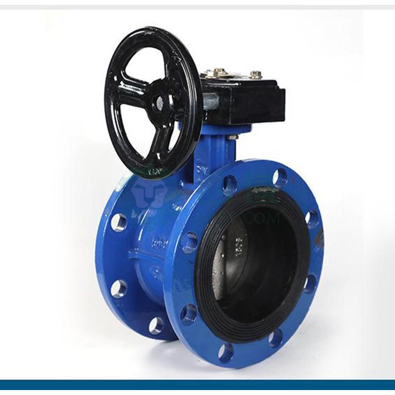 日高 蜗轮蜗杆法兰蝶阀，D341X-10，DN200【多少钱 规格参数 图片 采购】-西域