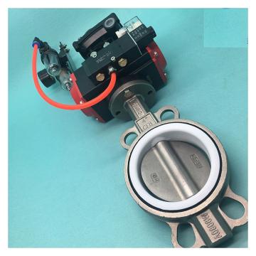 日高 不锈钢气动对夹四氟密封蝶阀，D671F-16P，DN300【多少钱 规格参数 图片 采购】-西域