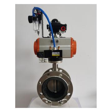 日高 不锈钢气动法兰蝶阀，D641X-10P，DN300【多少钱 规格参数 图片 采购】-西域