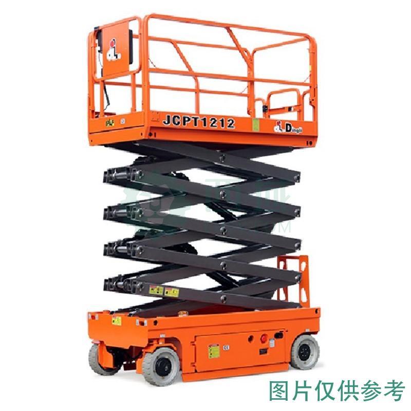 鼎力 自行走剪叉式高空作业平台，工作载荷(kg)：450 工作高度(m)：10 直流电机驱动，JCPT1012AC【多少钱 规格参数 图片 ...